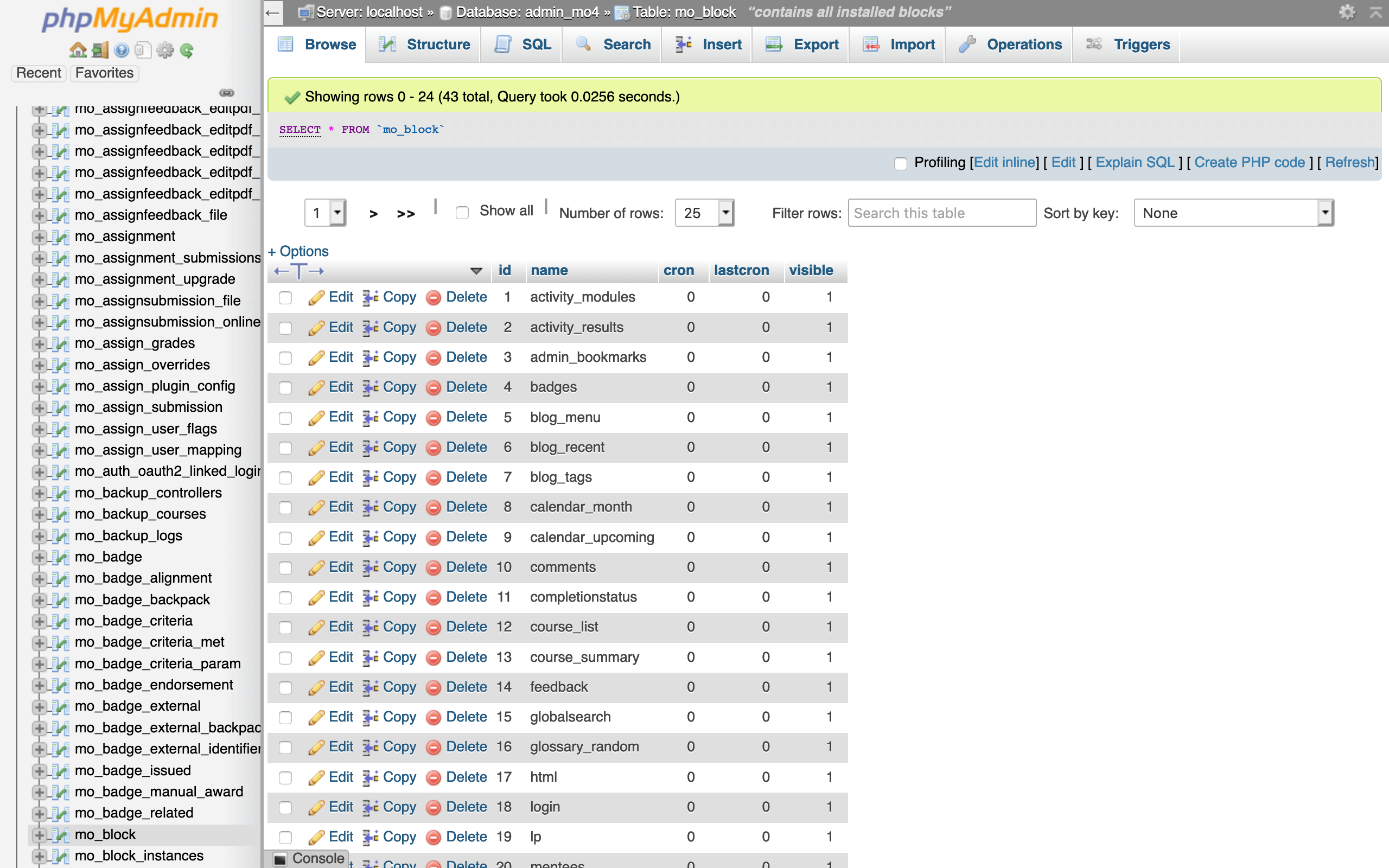 PhpMyAdmin